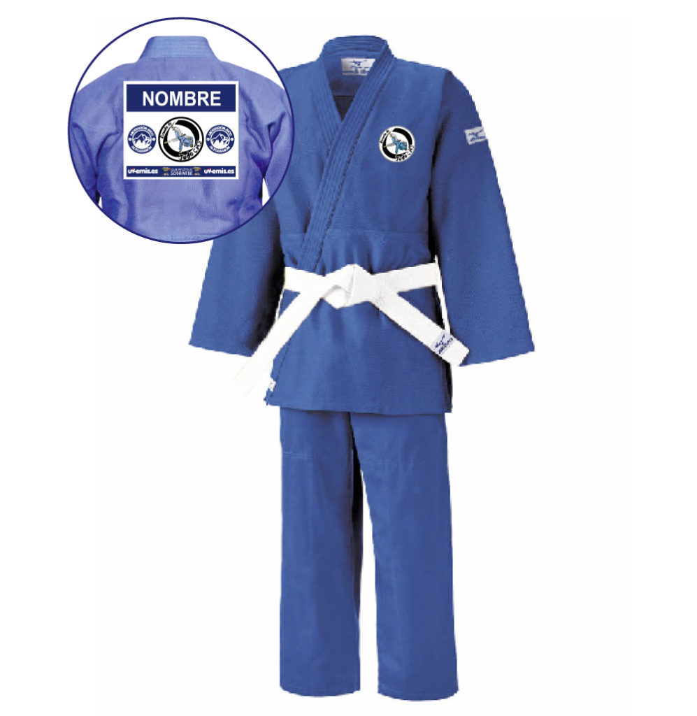 Judogi Kodomo Azul E.J CAS (con dorsal) - ukemis.es